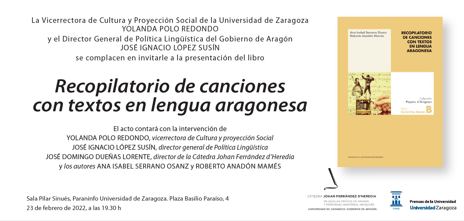 PRESENTACIÓN DEL LIBRO “RECOPILATORIO DE CANCIONES CON TEXTOS EN LENGUA ...